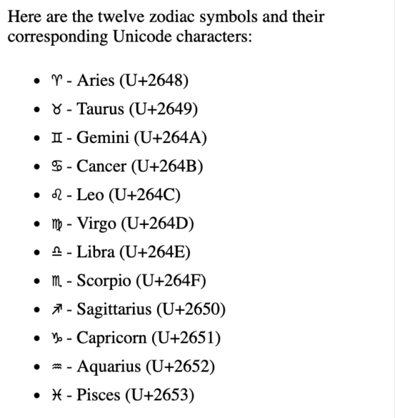 Zodiac Sign Symbols - AstroMango