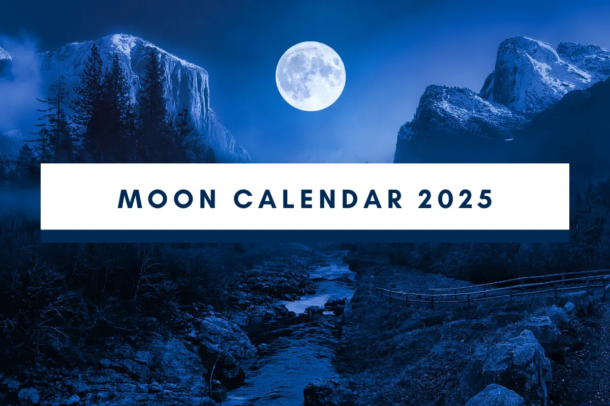 Moon Calendar 2025 - AstroMango